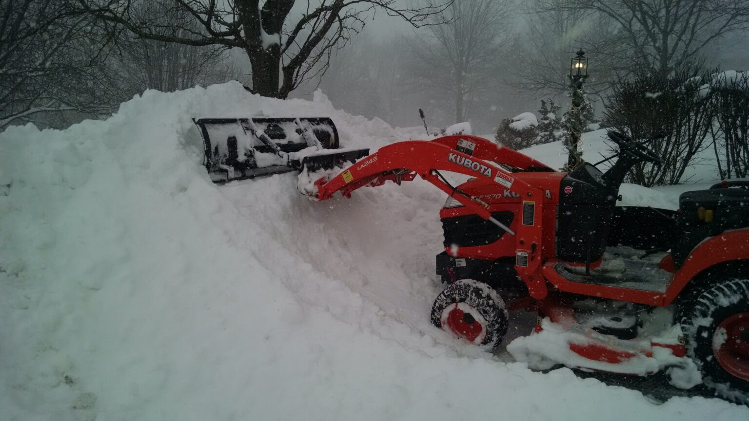 Quick Attach Snow Plows For Compact Tractors