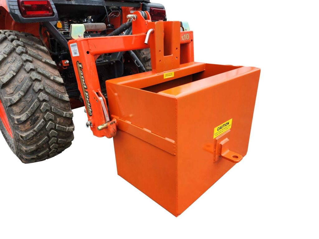 Ballast Box for Compact Tractors | Earth and Turf Attachments