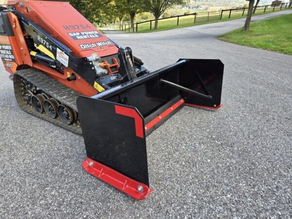 Mini Skid Steer Snow Pusher | Earth and Turf Attachments