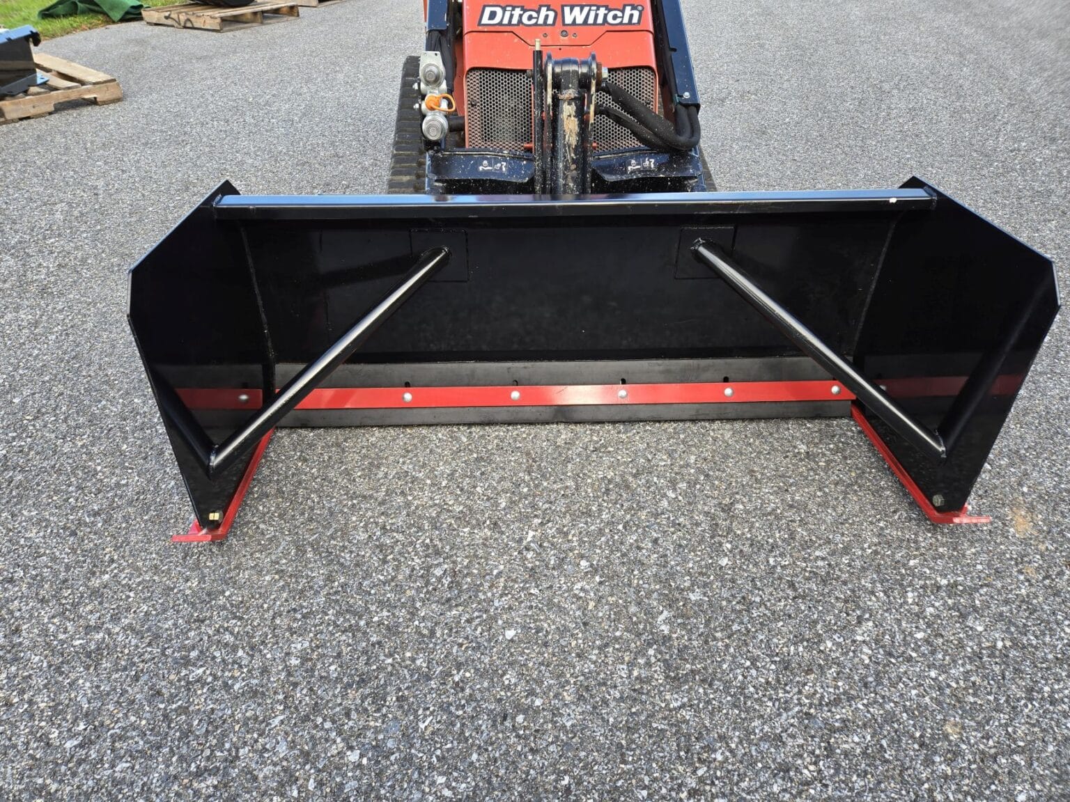 Mini Skid Steer Snow Pusher | Earth and Turf Attachments